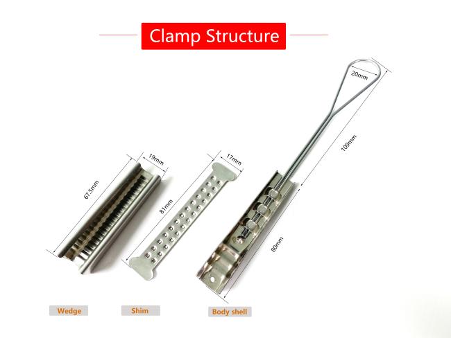 Fiber clamp Structure