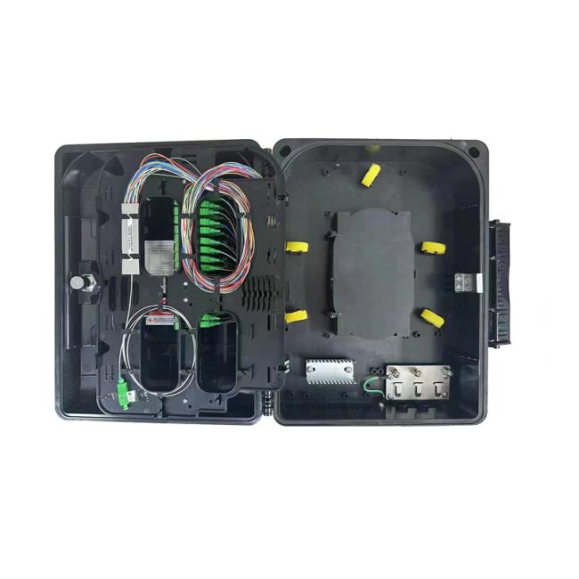 Caja Nap 32cores Box Wall Pole Mountable Fiber Optic Splitter Box FDB0332H for Indoor/Outdoor