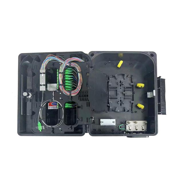Caja Nap 32cores Box Wall Pole Mountable Fiber Optic Splitter Box FDB0332H for Indoor/Outdoor