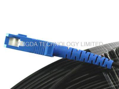 China SC / UPC 200 Meters Fiber Optic Patch Cord FRP Square FTTH Drop Fiber Optic Jumper for sale