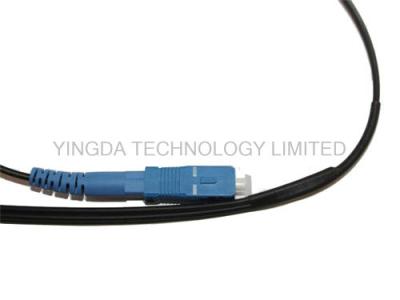 China SC / UPC 200 Meters Fiber Optic Patch Cord FRP Square FTTH Drop Fiber Optic Jumper for sale