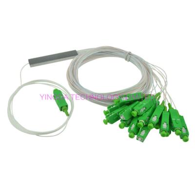Китай Splitter 1/16 FTTH оптически, режим 900um LSZH Splitter PLC 1x16 SC/APC Blockless одиночный продается