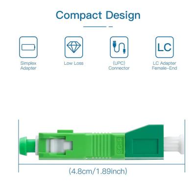 Cina Maschio monomodale di Hybird SC/APC dell'adattatore del connettore della fibra di FTTH a LC/APC 9/125um femminile in vendita