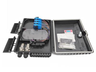 China Caixa exterior do divisor da fibra ótica da montagem de FTTH IP65 Polo para o SC preto do cabo pendente 2x3mm à venda
