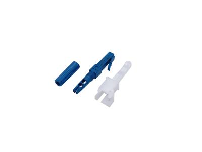 China LC Fast Connector Field Installable Connector SM 2*1.6mm Flat Drop Cable Blue for sale