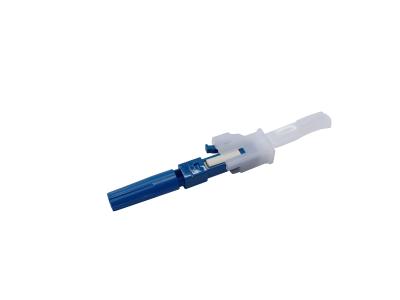 China LC Fast Connector Field Installable Connector SM 2*1.6mm Flat Drop Cable Blue for sale