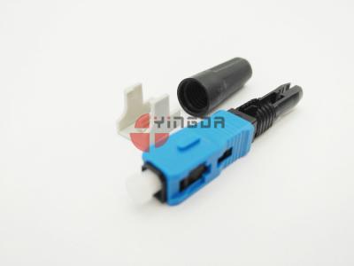 China SC Quick Optical Fiber Field Installable Connector No Need Epoxy SM TPU Repeat Use for sale