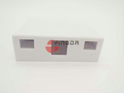 Cina Pannello dell'incavo di 2 porti per il supporto bianco a fibra ottica della parete dell'ABS FTTH del contenitore terminale di adattatore della fibra dello Sc in vendita