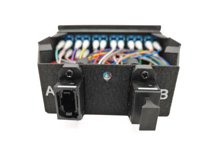 China YINGDA Plastic 24fibers MPO To LC Breakout Cassettes Box With Elite Insertion Loss For Data Center for sale