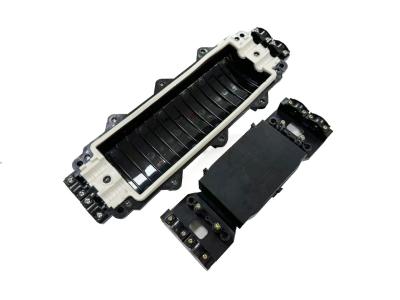 China Fiber Optic Splice Closure 96Cores 2 In 2 Out IP68 Inline Fiber Optic Joint  Box Underground Duct for sale