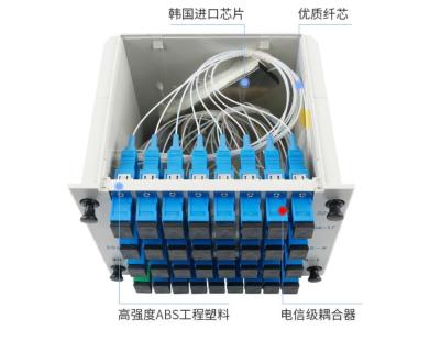 China Precision Performance Splitter Fiber Single Mode PLC 1x32 vertical type SC UPC APC Connector for sale