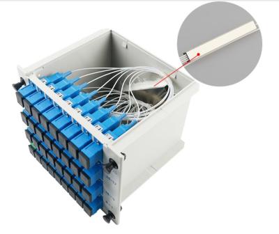 China Precision Performance Splitter Fiber Single Mode PLC 1x32 vertical type SC UPC APC Connector for sale