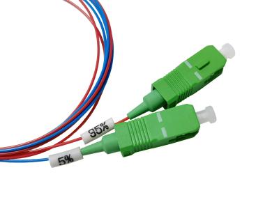 Cina Fibra ottica FBT Splitter 1:2 5% 95% Rapporto Coupler a doppia finestra Alta stabilità e affidabilità Rapporto di accoppiamento preciso per FTTH in vendita