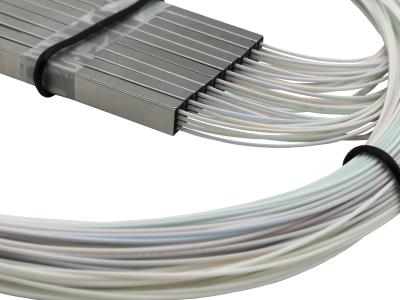 China Efficiently Distribute Optical Signals Fiber Optic PLC Splitter 1*4 No Connector For PON Networks for sale