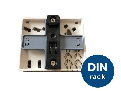 Cina Box di terminazione in fibra ottica 4Core con ampio spazio per lo stoccaggio di fusione in fibra con DIN Rail PTO in vendita