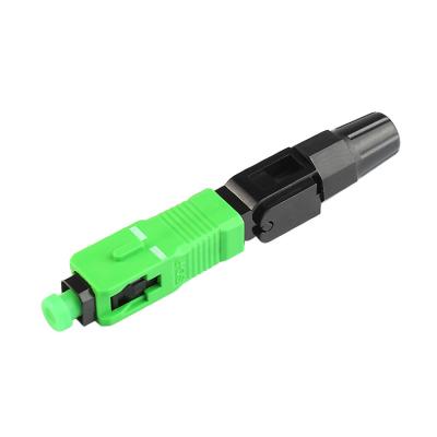 China Pre - embedded Fibre Optic Field Installable Termination Connector SC FC LC For Telecom FTTH GPON for sale