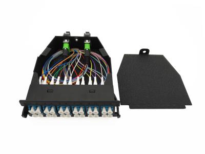 China MTP MPOケーブル 12 パッチパネルのためのMPO男性女性LCコネクタとファイバーカセット for sale
