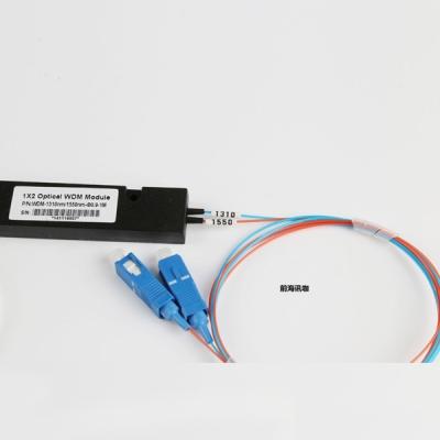 Cina Modulo ABS WDM Accoppiatore FWDM 1*2 con connettore SC UPC Cavo 0,9 mm in vendita