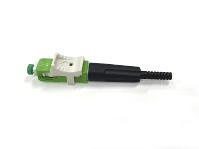 China Fast Connector SC APC IL 0.3dB With Pusher Fiber Optic Fast Quick Connector For 3mm Round Ftth Drop Cable for sale