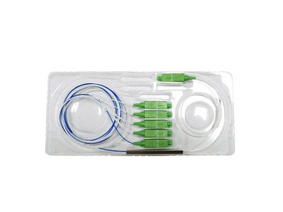 Китай Фабричная цена FTTH неуравновешенный 1 * 5 мини-тип PLC Splitter SC соединитель Волоконно-оптические телекоммуникационные системы питания для оптических сетей продается