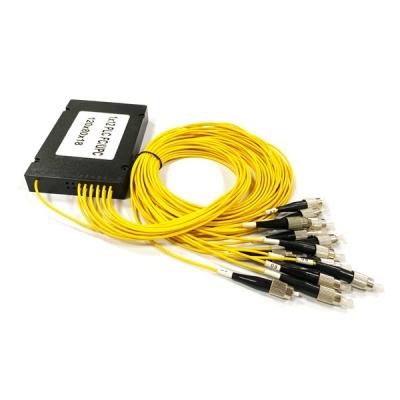 China High Quality FTTH 1x12  FC Connector Fiber Optical Box Distributor ABS Box PLC Splitter For Rack Patch Panel for sale
