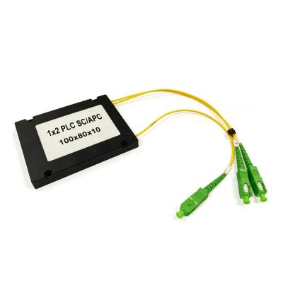 China Single Mode FTTH Fiber Optic Splitter 1X2 1X4 1X8 with ABS Box 2.0mm for FTTA Optical Fibers Equipment Use in FTTH for sale