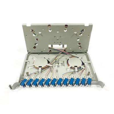 China Fiber Optic Equipment 24 Core Fiber Splice Tray and Splice Box Splitter Module for Outdoor FTTH Cabinet for sale