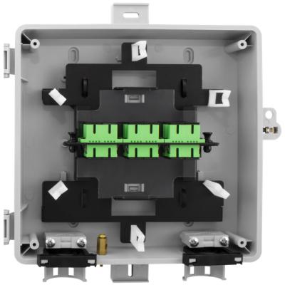 Cina New Design FTTH 2 Port Fiber Termination Box IP65 FTTH Splitter Box  Support Storage Cable in vendita