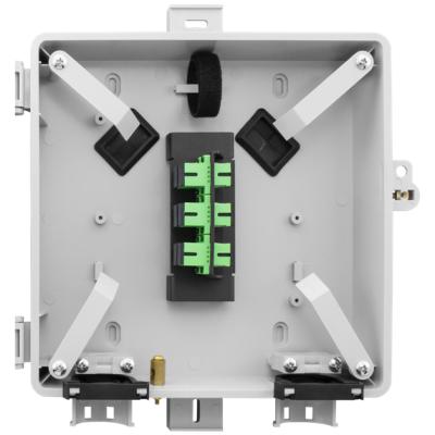 Cina New Design FTTH 2 Port Fiber Termination Box IP65 FTTH Splitter Box  Support Storage Cable in vendita