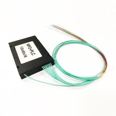 Китай Заводская цена 1M ABS коробчатый волоконно-оптический MPO PLC сплиттер 96 ядер LSZH многомодовый OM3 без разъема продается