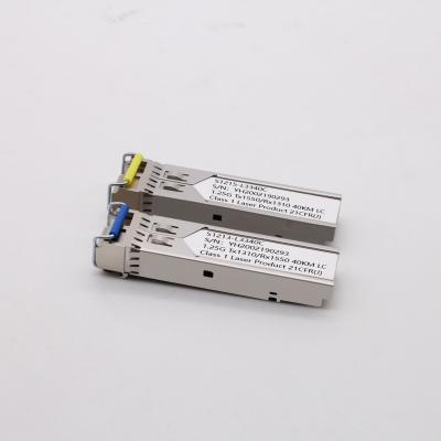 China Sfp Module 1.25G 40km T1550 R1310 Sfp Transceiver Epon Sfp Optical Module Single Mode Fiber  Sc Network Fttx Solution for sale