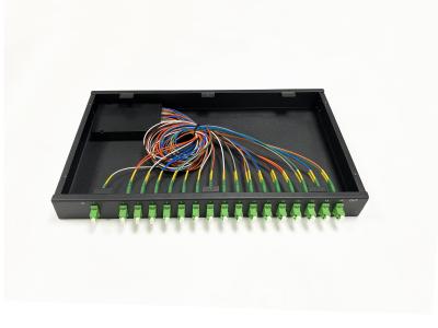 China 16 Port LC Fiber Optic Patch Panel ODF Rack Mount 19 Inch with 65dB Return Loss Sliding Patch Panel for sale