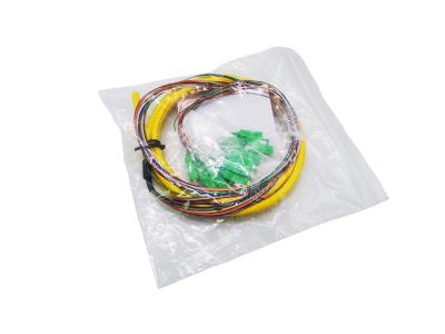 China 18 Colors Fiber Optic Pigtail 3Mts Fanout Tight Buffer SC G657A1 LSZH 0.9mm for sale