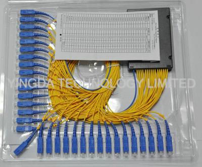 China 1*32 Passive Optical Fiber PLC Splitter Box Low Pdl , Low Insertion Loss For Fiber To Home for sale