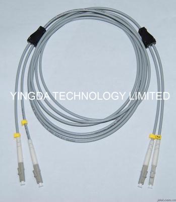 China LC Jumper Multimode Armored Duplex LC Fiber Optical Patch Cord Round Anti Rodent for sale