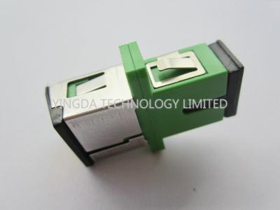 China Adaptador óptico da fibra do SC APC do obturador do metal complacente simples do auto com ANSI Bellcore à venda