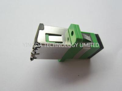 China Adaptador óptico da fibra do SC APC do obturador do metal complacente simples do auto com ANSI Bellcore à venda
