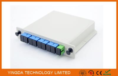 China Модуль Splitter 1x8 LGX PLC оптического волокна, тип вставки терминальной коробки оптического волокна CATV for sale