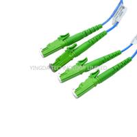 China E2000 / APC - E2000 / APC Fiber Optic Patch Cord Singlemode Duplex Blue Cable LSZH for sale