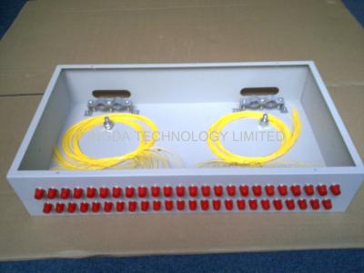 China 2U Rack Patch Panel Metal FC ST , 48 Ports Fiber Optic Patch Panel 19” ODF Fully Load for sale