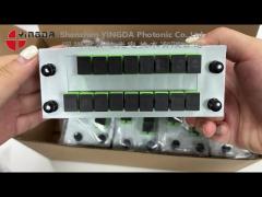 Алюминий Splitter стекловолокна LGX PLC сети GPON 2 шасси кассеты шлица