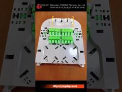 외부 IP65 CPE 검정 PP 섬유 케이블 합동 상자 변압기 16 SC 접합기