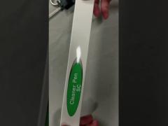 Líquido de limpeza do conector 1.25mm do LC MU do clique da fibra ótica uma de FTTH que limpa o CE ROHS de Pen Type Blue