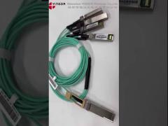100G AOC Kabel 100G QSFP28 bis 4x25G SFP28 Breakout Aktives optisches Kabel 5M OM3