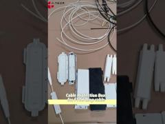 1in 1out 2 Ports Glasvezel Splicing Protective Termination Box voor Drop Cable ASB Wit