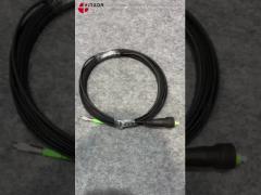 Fiber Optic Patch Cord with SC/APC Metal Housing Rubber Boot To Protect Connection