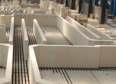 China Fefractory blocks/AZS fused cast block for glass furnace for sale