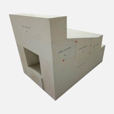 China Fused Cast Zirconia Corundum Brick Factory price  AZS Brick Zirconia Corundum brick for Glass Furnace Melting zone for sale