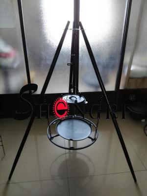 China BBQ Tribod Hanging grill outdoor camping for sale