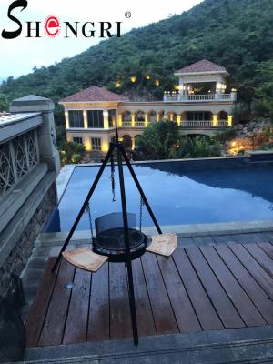 China BBQ Tribod Hanging grill outdoor camping for sale